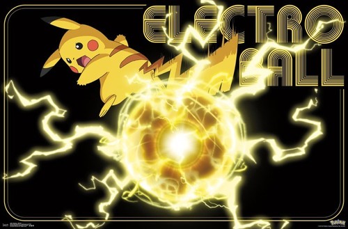 POKEMON - ELECTRO BALL PIKACHU POSTER - 22x34 - 14861 | eBay