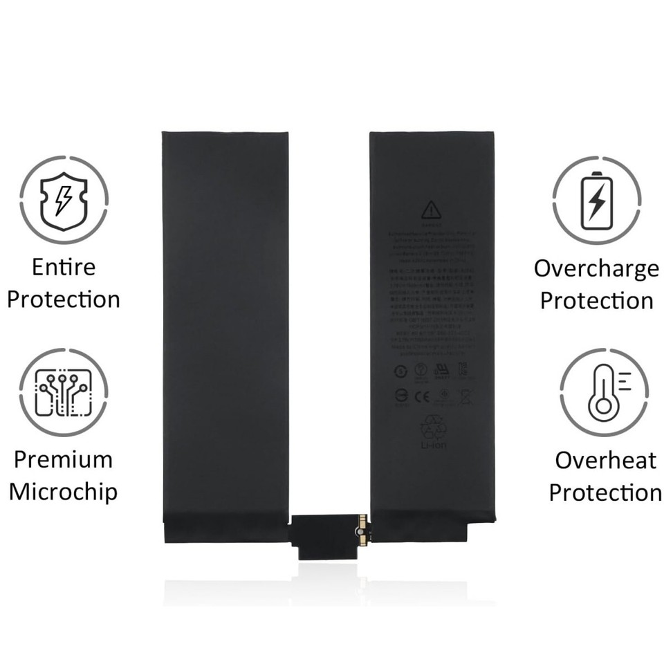For iPad Pro 11 1st Gen A2013 A1934 A1980 Battery Replacement 7812mAh ...