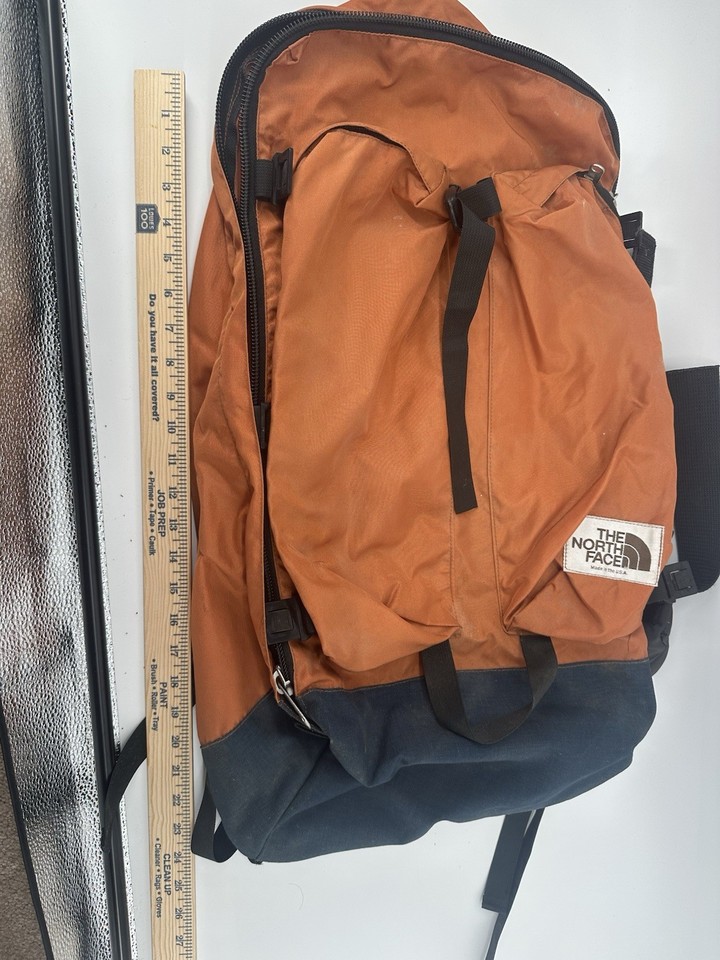 The North Face Hiking Backpack Orange/Black Adjustable Straps | eBay