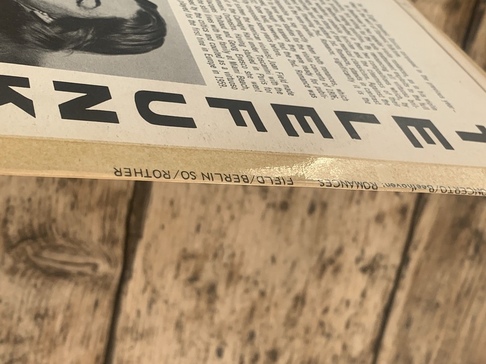 Joan Field/Rother Dvorak Concerto In A Minor Beethoven Romance EXVinyl ...