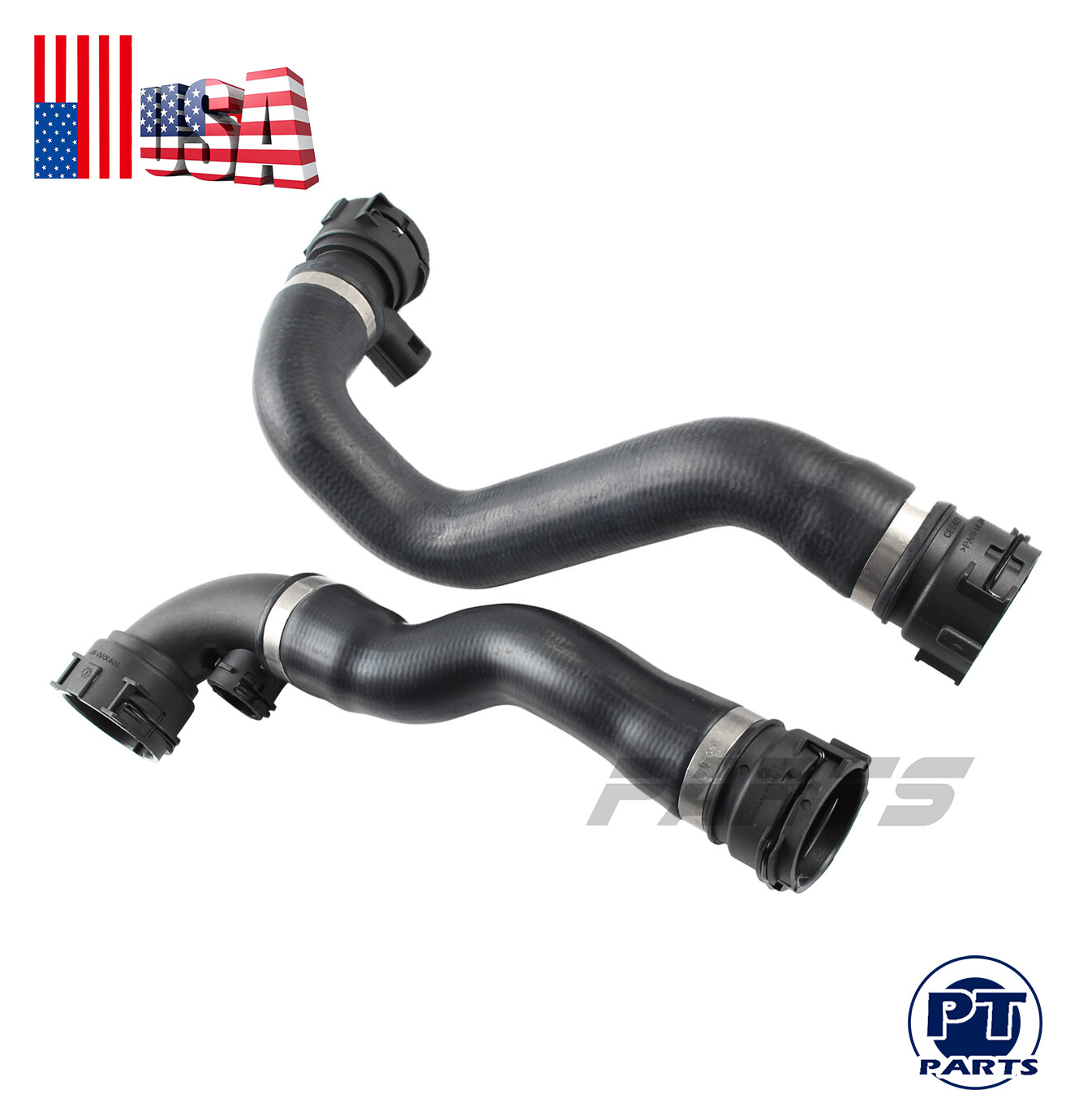 Radiator Hoses Set of 2 Upper for BMW 323 325 328 330 E46 3 Series E90 ...