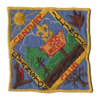 100 Miles Century club Evanston Illinois BSA Patch YL Bdr. [VA-3804] | eBay