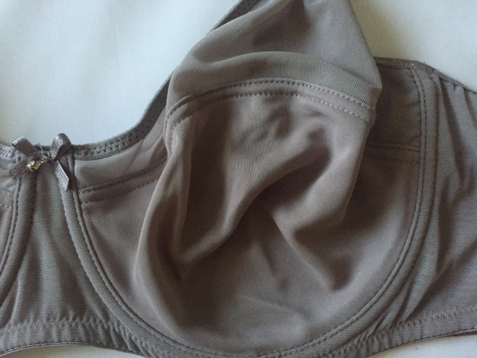 Label teared Bra size it 8d us 44d eu 100d Unpadded underwired gray | eBay