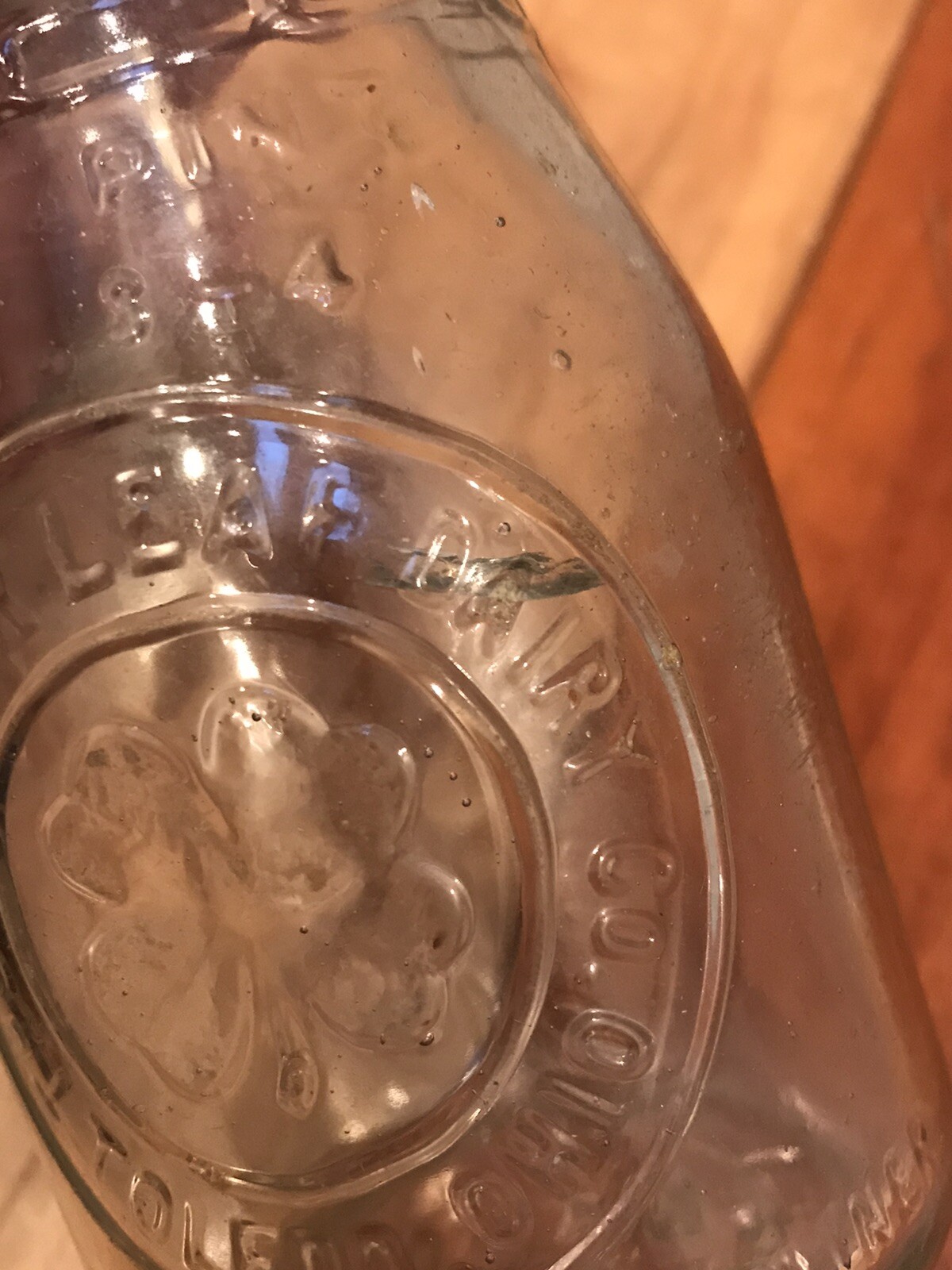 The Cloverleaf Dairy Co. Toledo Ohio Embossed Clover | eBay