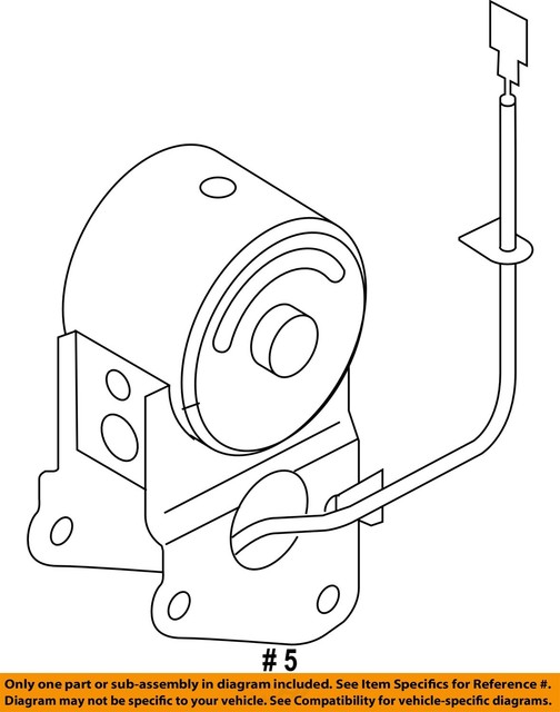 08 Nissan Quest Front Engine Mount OEM 112708J10A for sale online | eBay