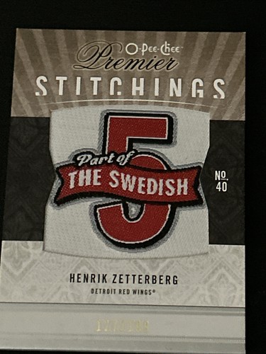 2009-10 OPC Mnf Patch HENRIK ZETTERBERG #/199 | eBay