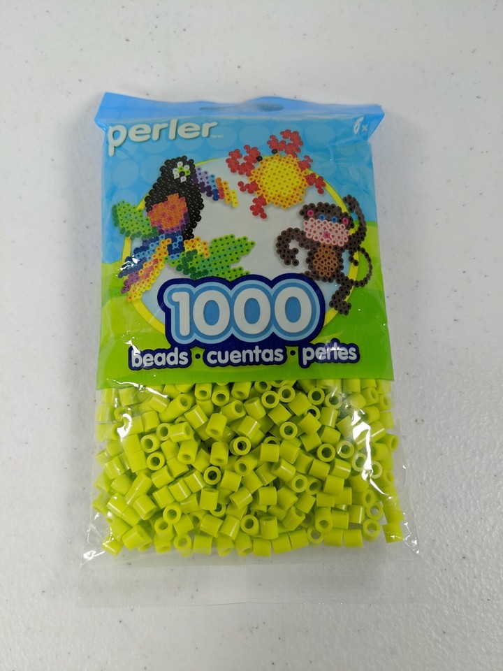 Perler Beads Lot 3 Packs 1000 Each Iron On Fuse Purple Dark Grey ...