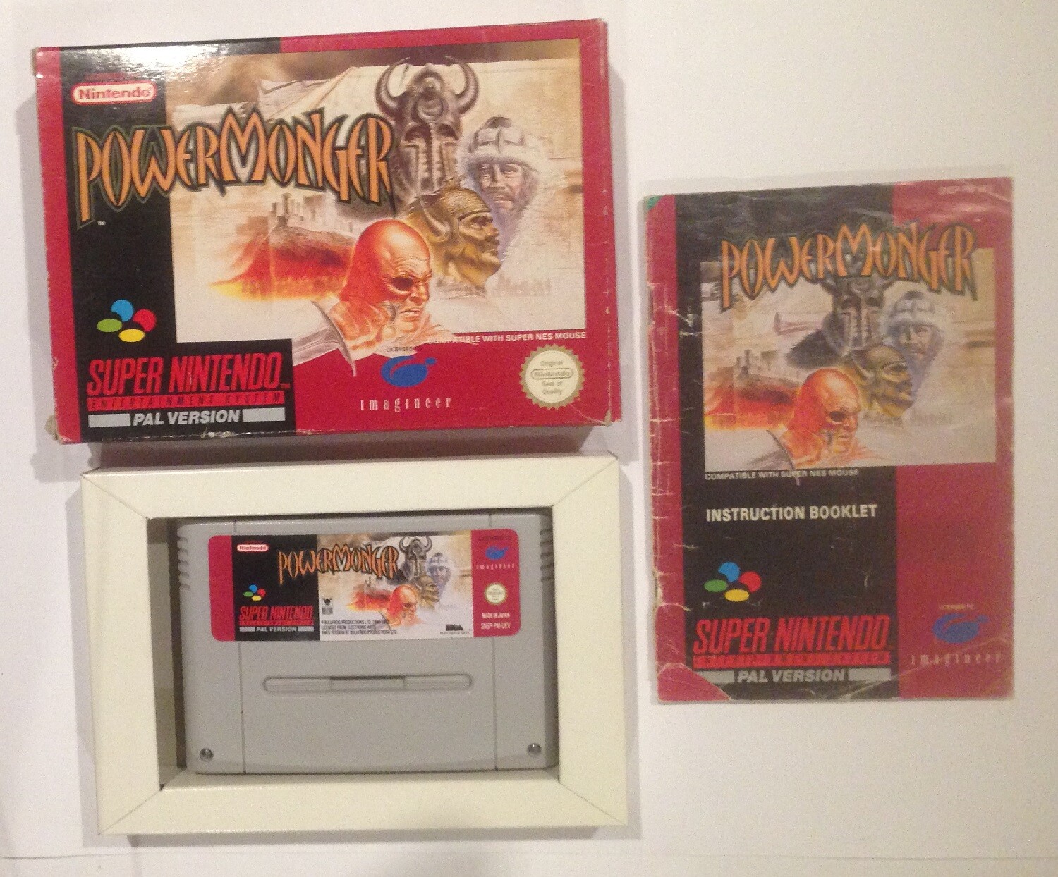 POWER MONGER - Complete Boxed CIB SNES Game.. | eBay
