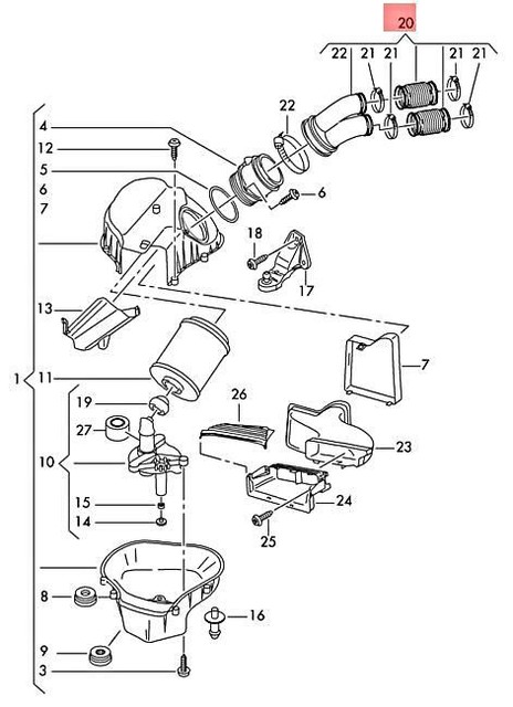 Audi OEM 13-15 A8 Quattro Air Intake-intake Pipe 4H0129616P for sale ...