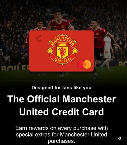 MANCHESTER UNITED Credit card for fans. Canceled. Collectible | eBay