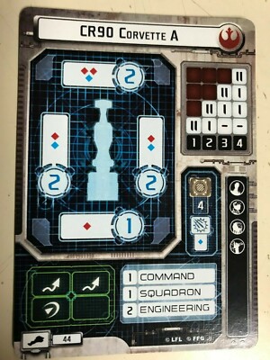 Star Wars: Armada CR90 Corvette A promo card | eBay