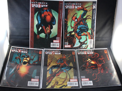 Ultimate Spider-Man 60 61 62 63 64 1st Ultimate Carnage Death Ult. Gwen ...
