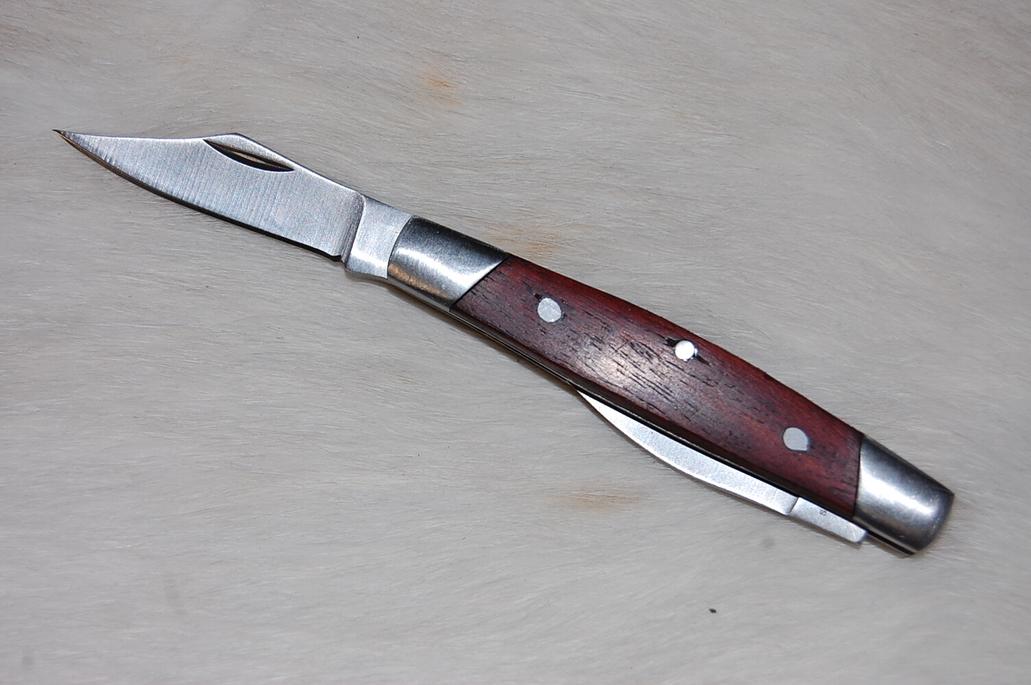 2.5" Folding 2 Blade Pocket Pen Knife Beautiful Pakawood Handles NEW ...