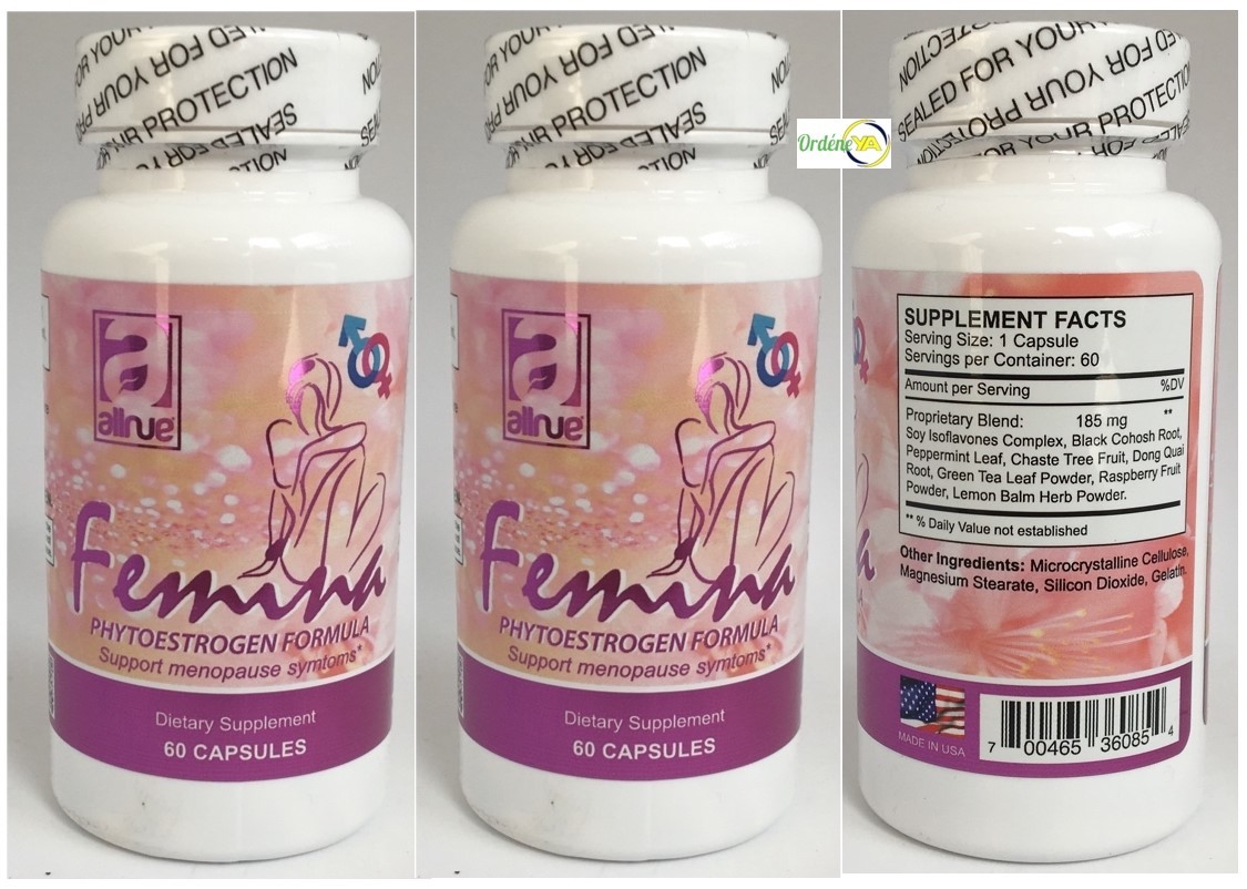 Femina Phytoestrogen Formula – Herbal Menopause Support Supplement 480 ...