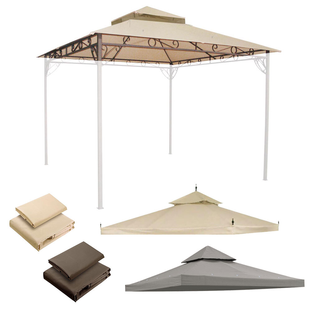 Water Resistant Gazebo Top Canopy Replacement 2-Tier UV30 Patio ...