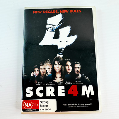 Scream 4 Scre4m DVD Movie Film Video *Rare | eBay Australia
