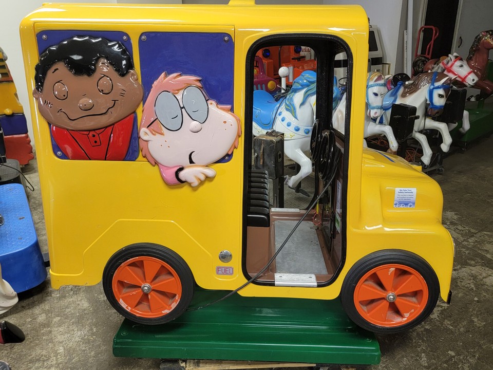 School Bus Coin Operated Kiddie Ride- 3 to Choose From | eBay