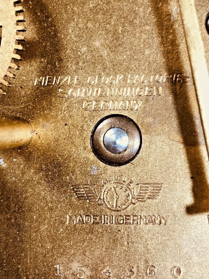 Kienzle Clock Dial Pan 7 5/16 Inch Diameter (See Pics To ID Mvmt ...