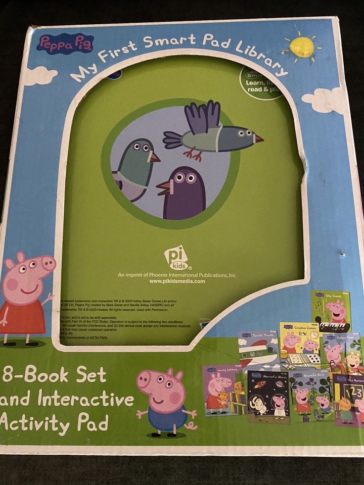 Peppa Pig - My First Smart Pad Library - Interactive Activity Pad and 8 ...