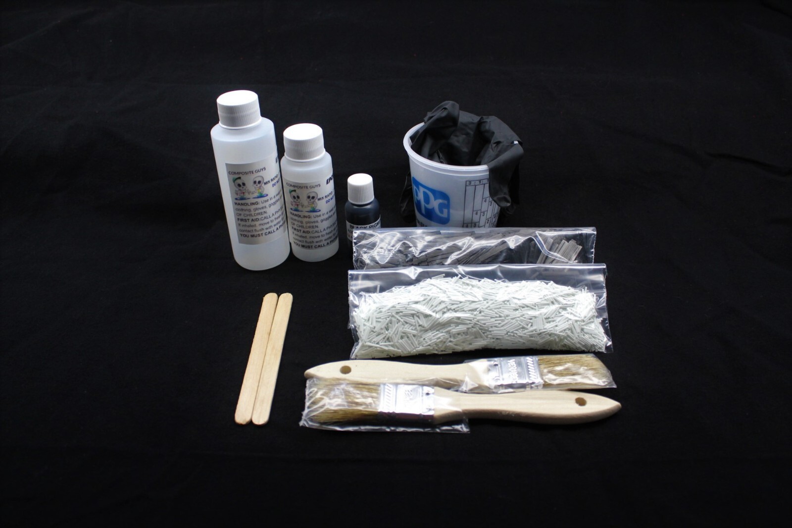 DIY CHOPPED CARBON FIBER KIT WITH REAL CARBON FIBER WITH WHITE ...