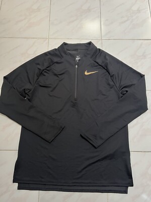 Nike Pro Elite Official Track & Field Pullover Black Half Zip CI1011 ...