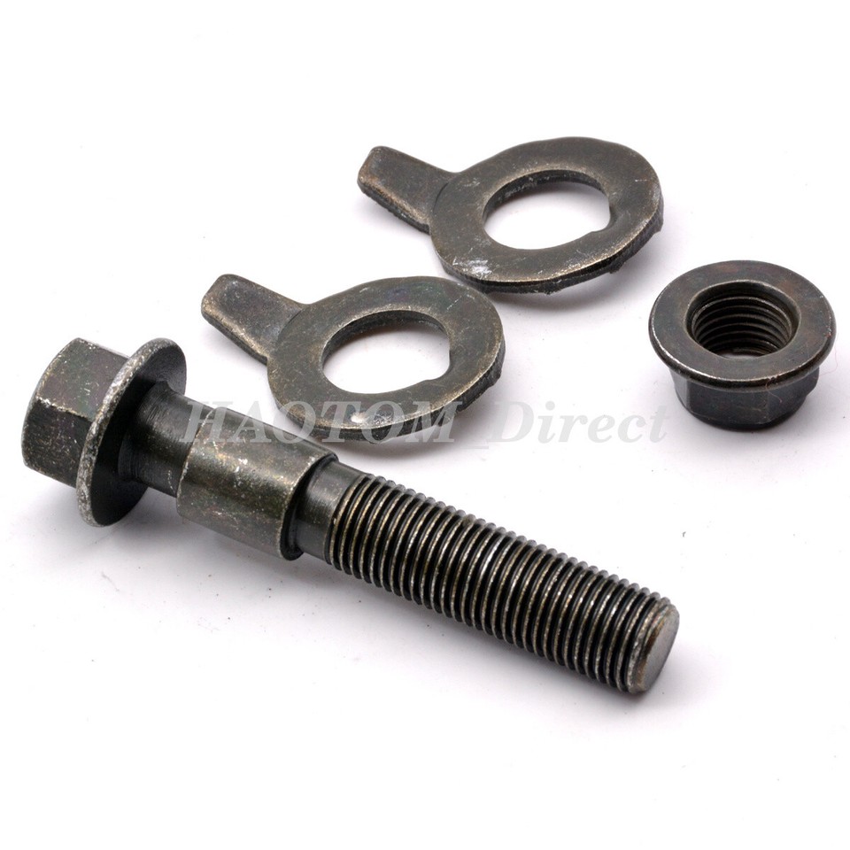 4pcs FRONT CAMBER ALIGNMENT 16MM ADJUSTABLE CAM BOLTS KIT For Kia Mazda ...