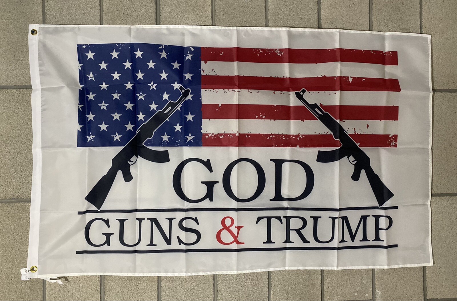 Donald Trump God Guns Flag FREE SHIP MAGA Army Republican USA Desantis ...