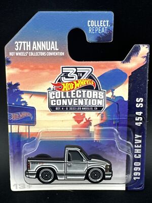 2023 Hot Wheels SILVER 1990 CHEVY 454 SS 37th CONVENTION PIN ORIGINAL ...