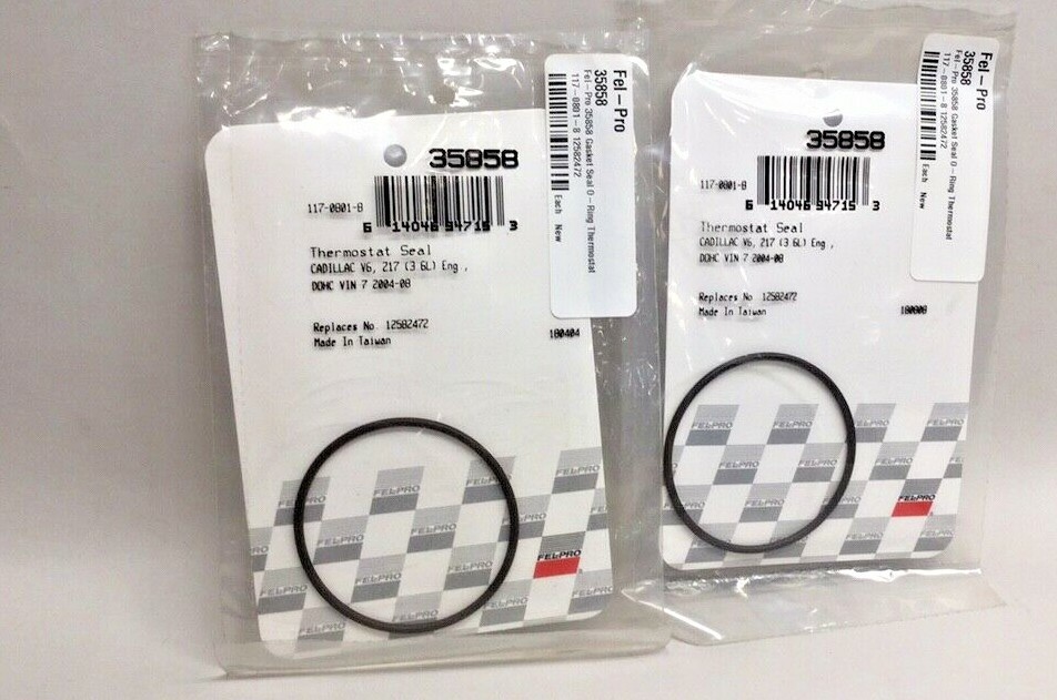 Fel-Pro 35858 Gasket Seal O-Ring Thermostat 117-0801-8 12582472 (Pack ...