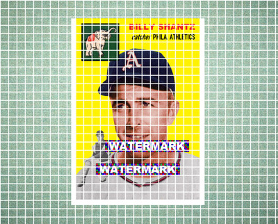 Billy Shantz Philadelphia Athletics A's 1954 Style Custom Baseball Art ...