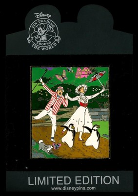 AP Artist Proof DS Store Mary Poppins Bert Penguins Jumbo LE Disney Pin ...