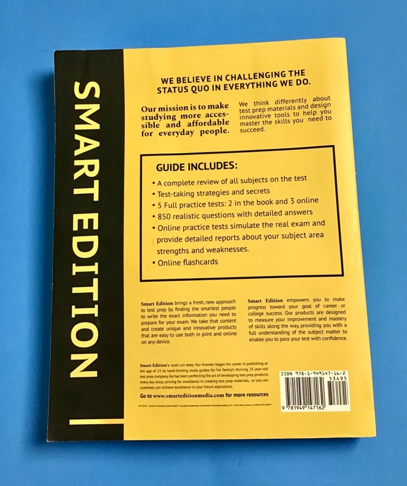 ATI TEAS 6 FULL STUDY GUIDE: TEAS 6 STUDY MANUAL, 5 FULL By Smart ...