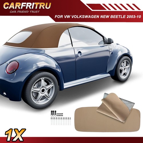 Tan Convertible Soft Top for Volkswagen Beetle 2003-2010 w/ Glass ...