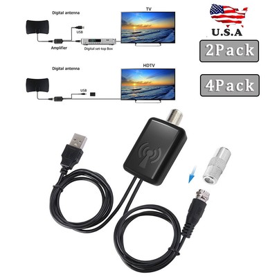 2/4Pcs Indoor High-Gain Digital TV Antenna Amplifier HDTV Signal ...