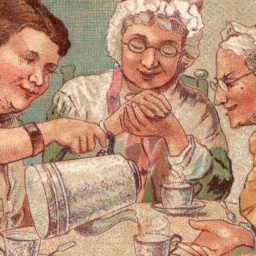 Granite Ironware / St. Louis Stamping Co. Gossip Tea Party Victorian ...