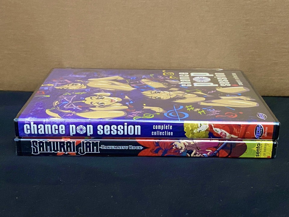 NEW! 2 Anime DVD Lot! Chance Pop Session, Samurai Jam Bakumatsu Rock | eBay