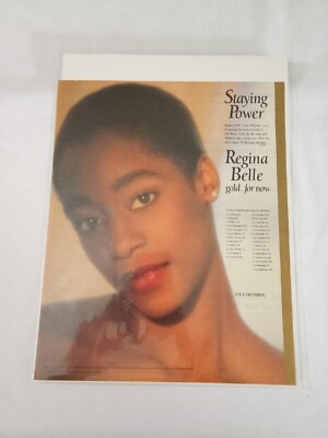 1990 CBS Records Proof Print Ad, Regina Belle, 10x12, (BM178) | eBay