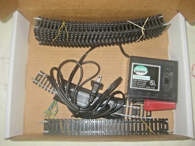 HO MODEL POWER TRACK & PACK #1104PK 11 PCS CURVED, 4 STRAIGHT W ...