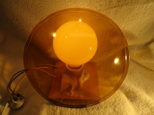 Vintage Kliegl Brothers NYC Stage Lighting Yellow 7 1/2" Roundel Glass ...