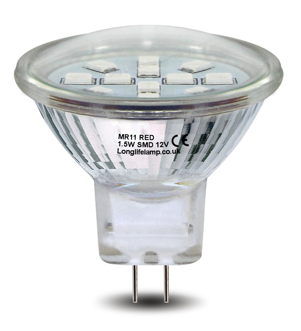 Red Green Blue Yellow 12V LED MR11 Low Voltage Light Bulb GU4 Coloured ...