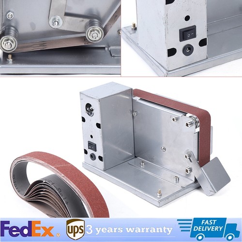 Electric Belt Sander Grinder Mini Bench Sander Belt Machine Polishing ...