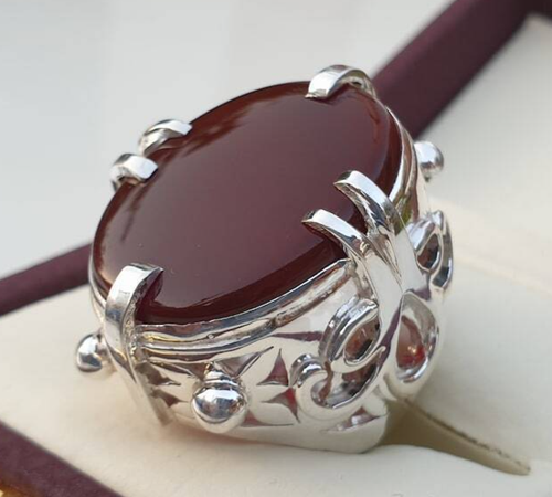 Mens ring from Devil wears Prada worn by Nigel Carnelian aqeeq ring ...