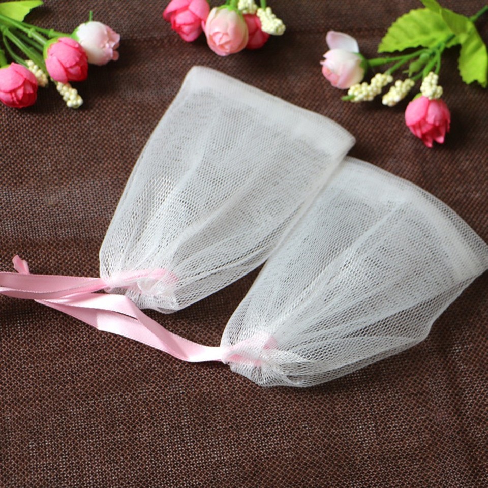 5 Pcs Soap Bags Exfoliator Cosmetics Foaming Net | eBay Australia