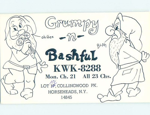 Pre-1980 RADIO CARD - CB HAM OR QSL Horseheads - Near Elmira New York NY AH1111 | eBay