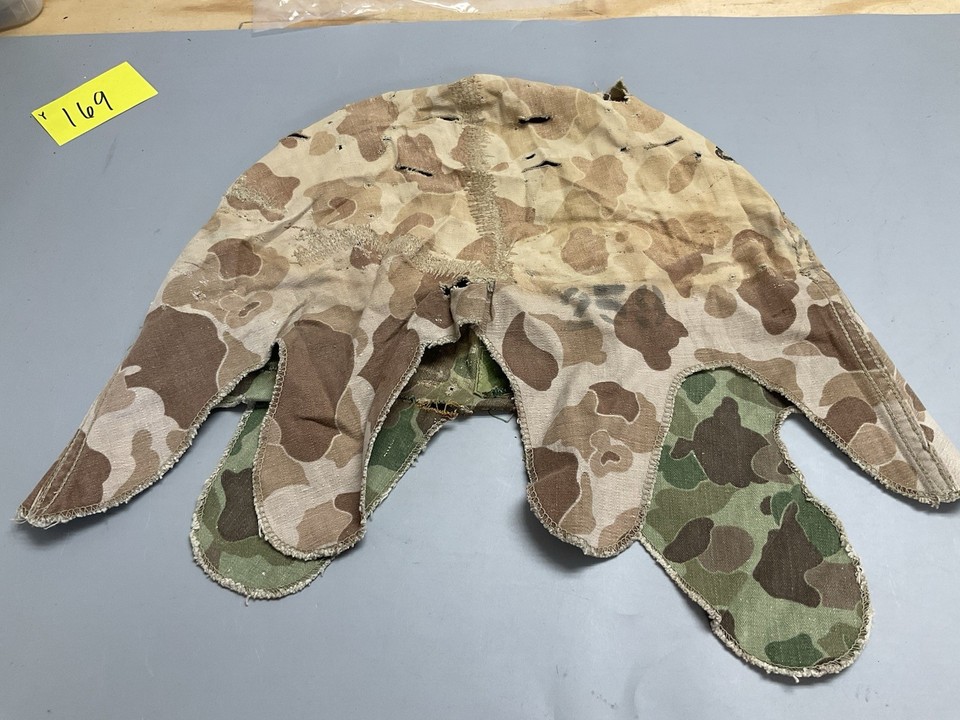 WWIl USMC Helmet Cover Salty- y169 | eBay