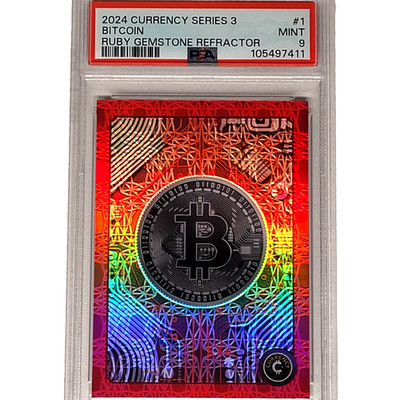POP 1! 2024 Cardsmiths S3 Bitcoin #1 Ruby 5/25 MINT PSA 9 NONE HIGHER ...