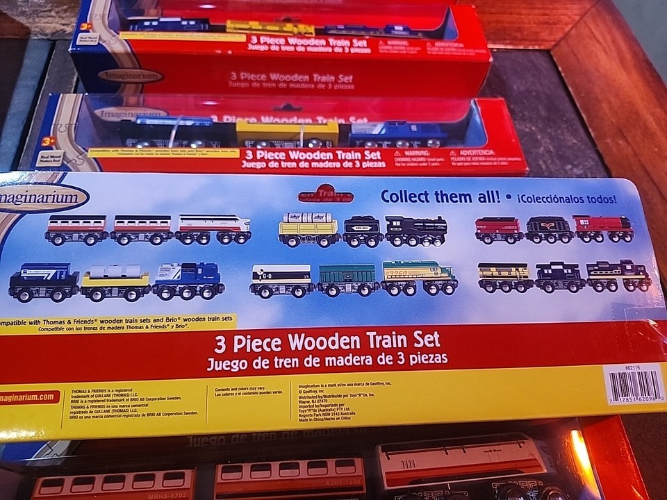 Imaginarium Wooden Train Sets Compatible W/ Thomas & Friends & Brio Lot ...