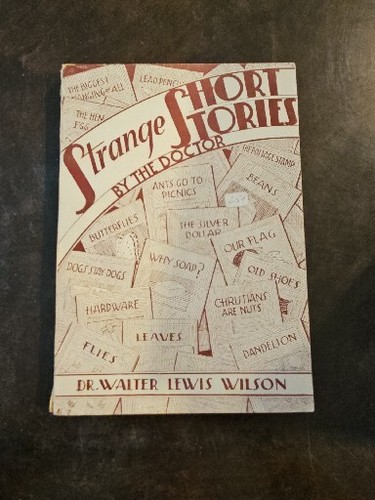 Strange Short Stories By The Doctor Walter Lewis Wilson Paperback Book ...