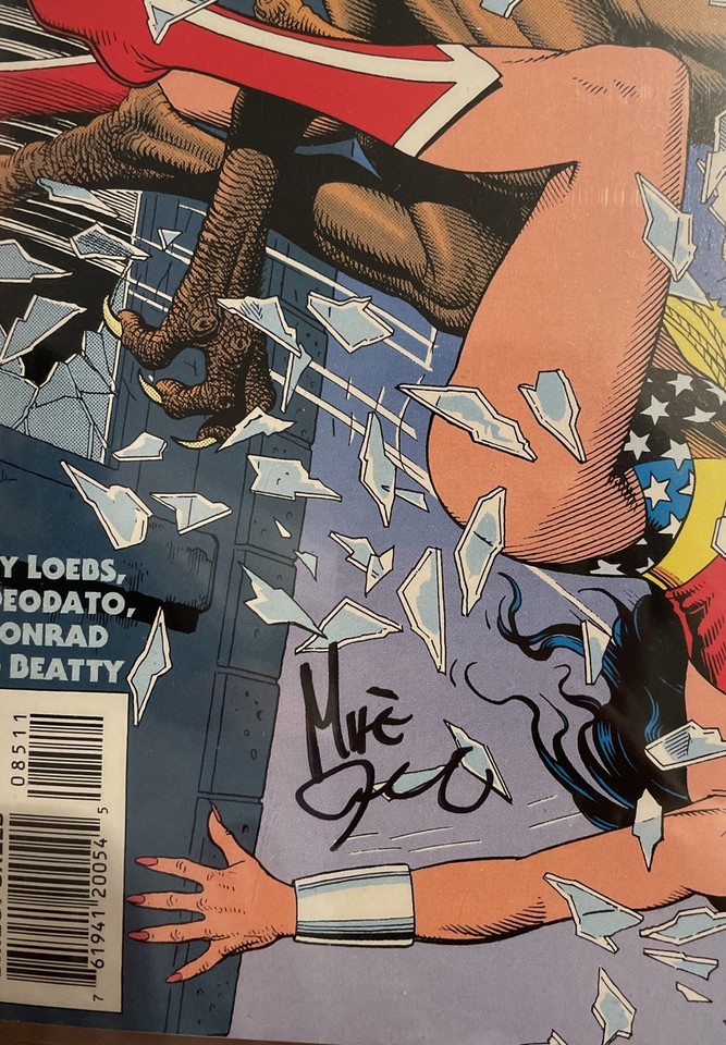 WONDER WOMAN #85 SIGNED BY MIKE DEODATO 1994 DC Universe Label CGC NM 9 ...
