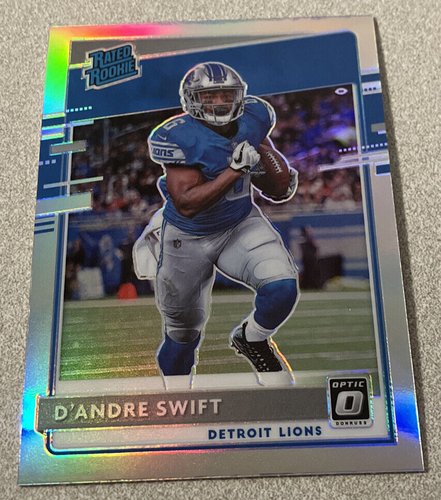 2020 Panini Donruss Optic Rated Rookie Silver Prizm #159 D'Andre Swift ...